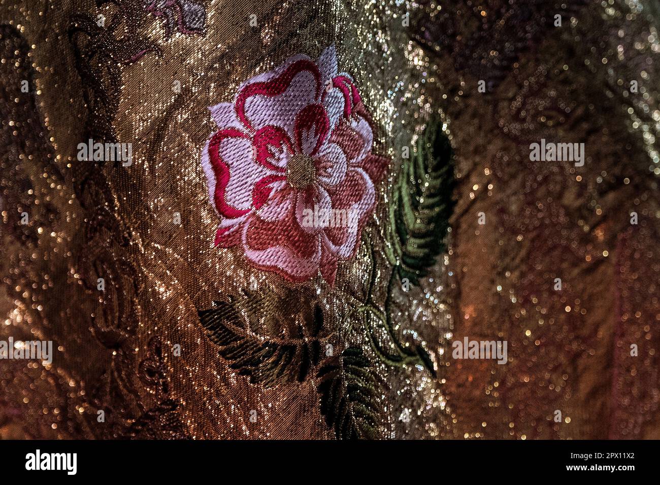 Detail of the Imperial Mantle which forms part of the Coronation ...