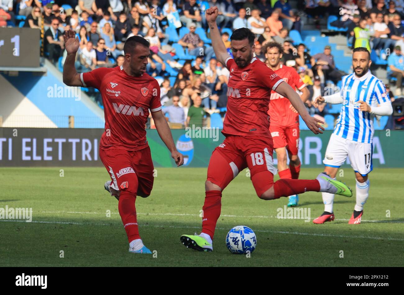 Samuel Di Carmine (Perugia a.c.) during the Italian Football ...