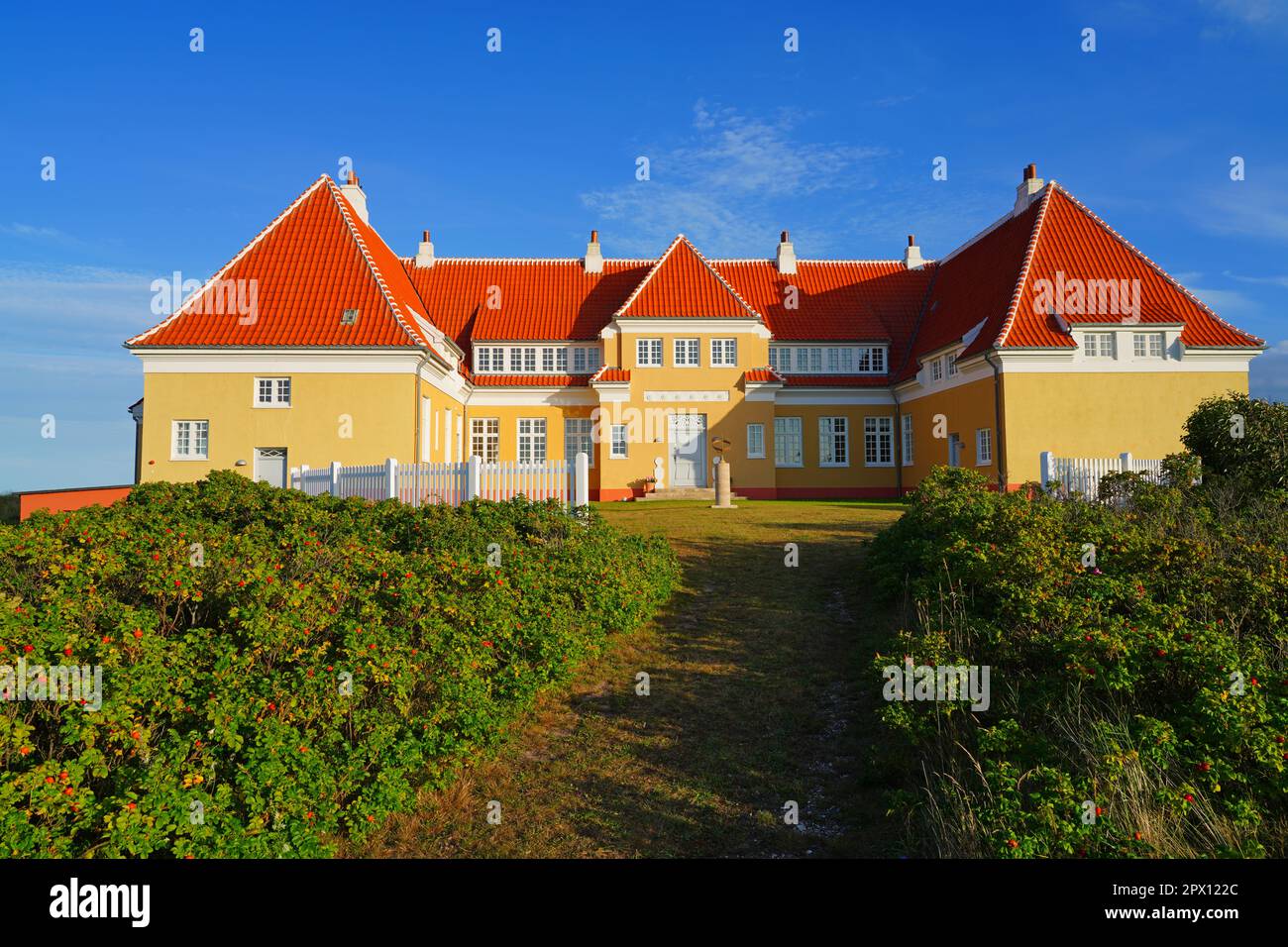 SKAGEN, DENMARK -22 AUG 2022- View of Klitgaarden Refugium (the Dune ...