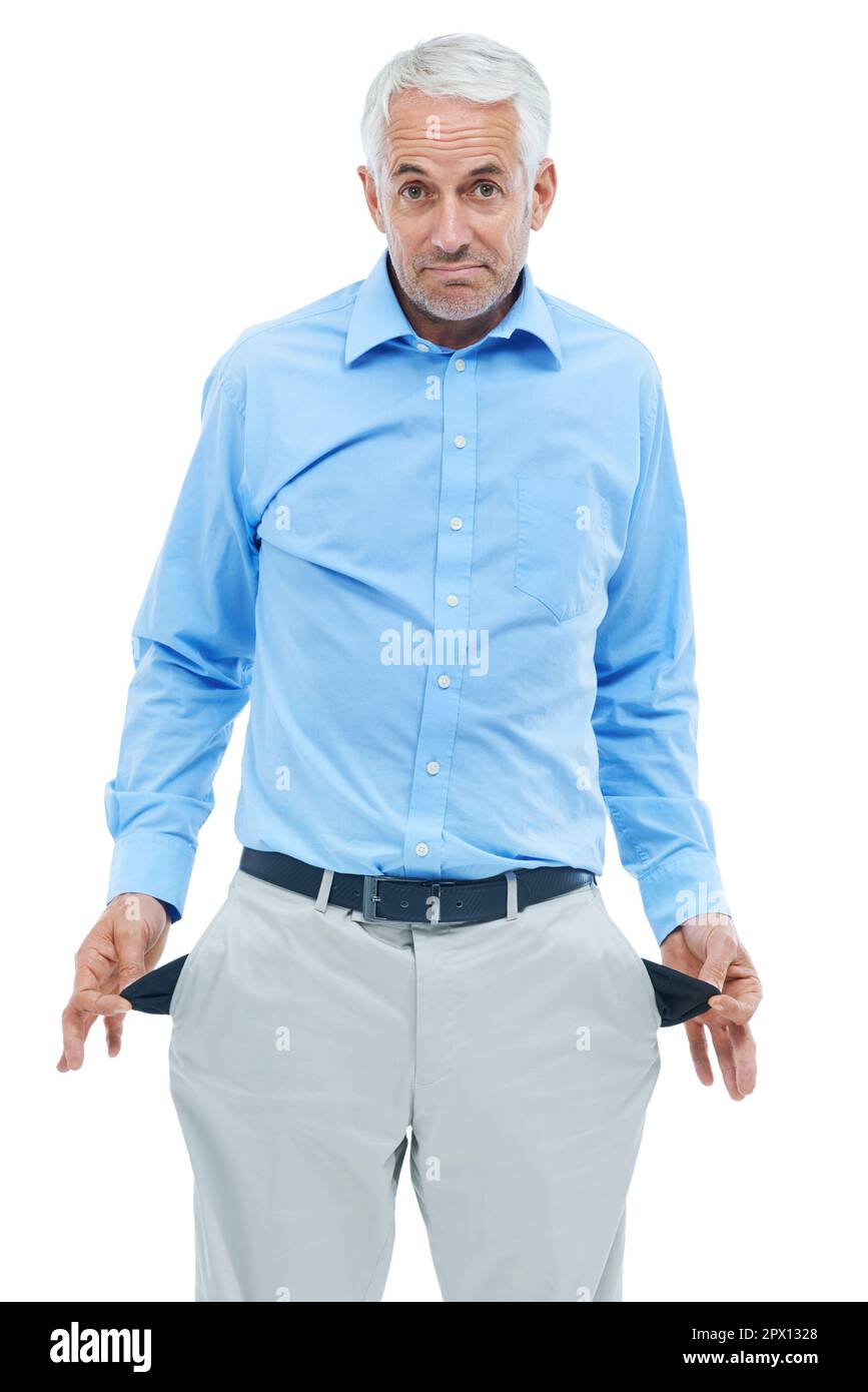 The economy takes its toll on everyone. Portrait of a handsome ...