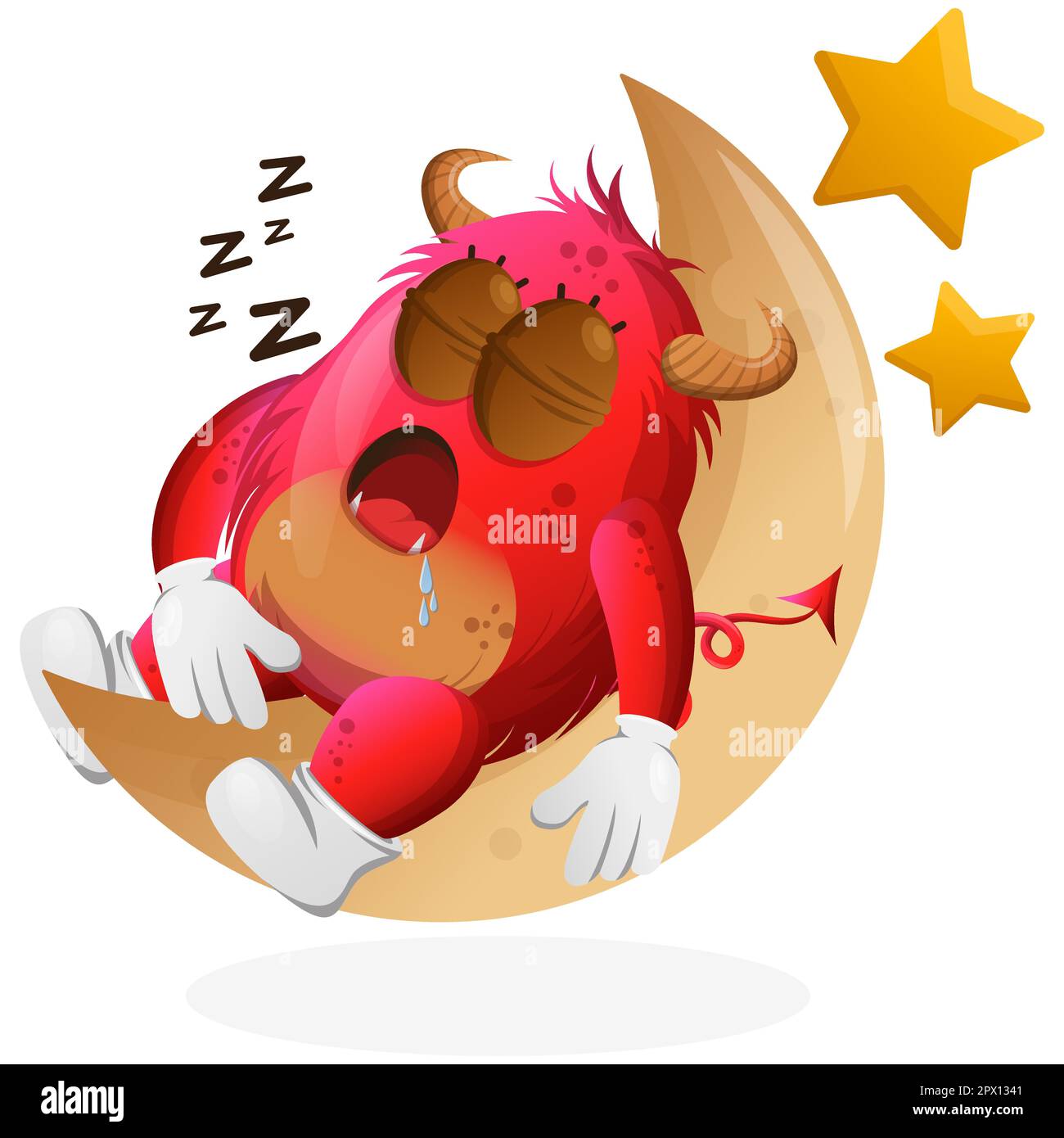 Sleeping monster Stock Vector Images - Alamy