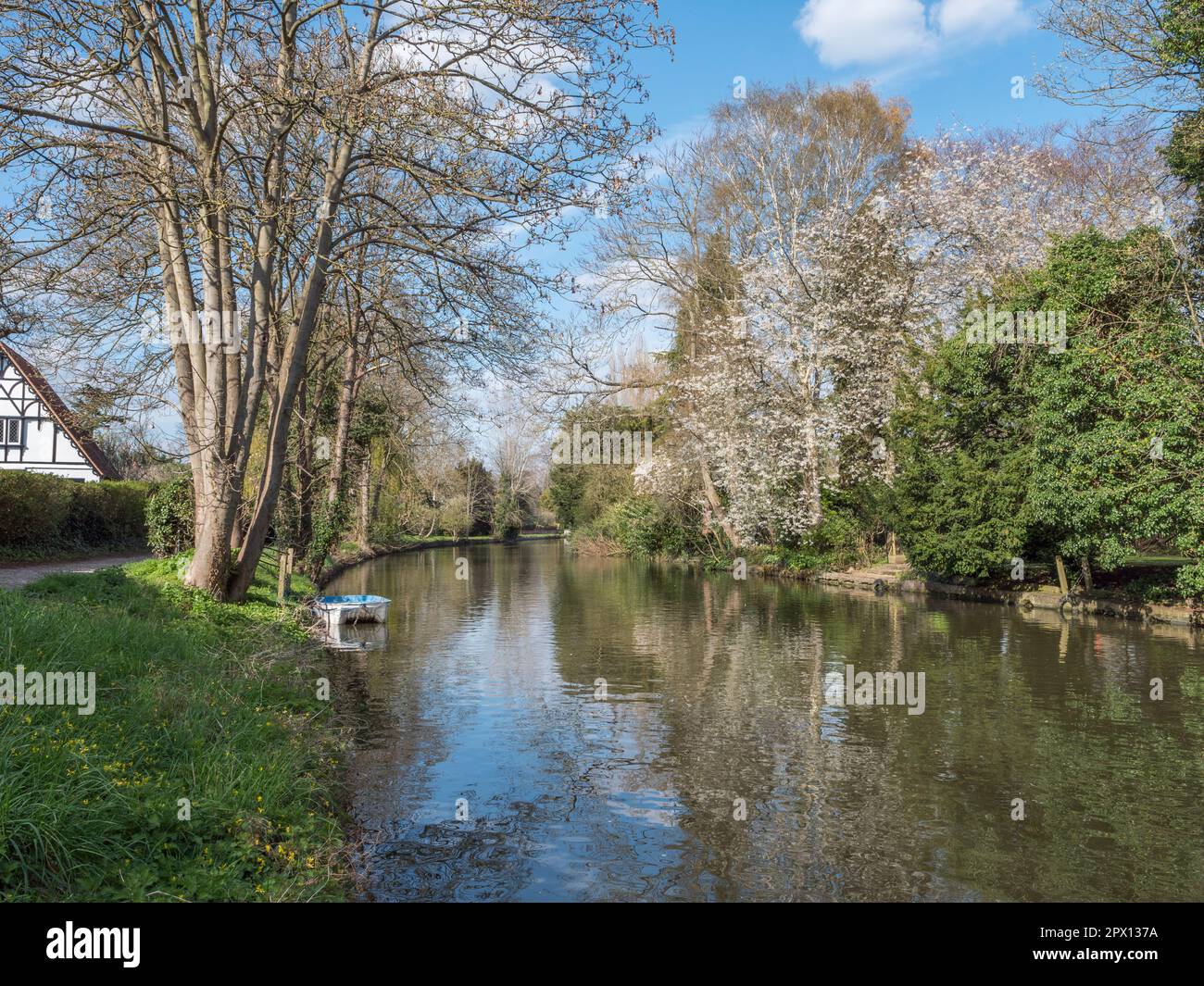 View along the River Thames in Maidenhead, Berkshire, UK Stock Photo ...