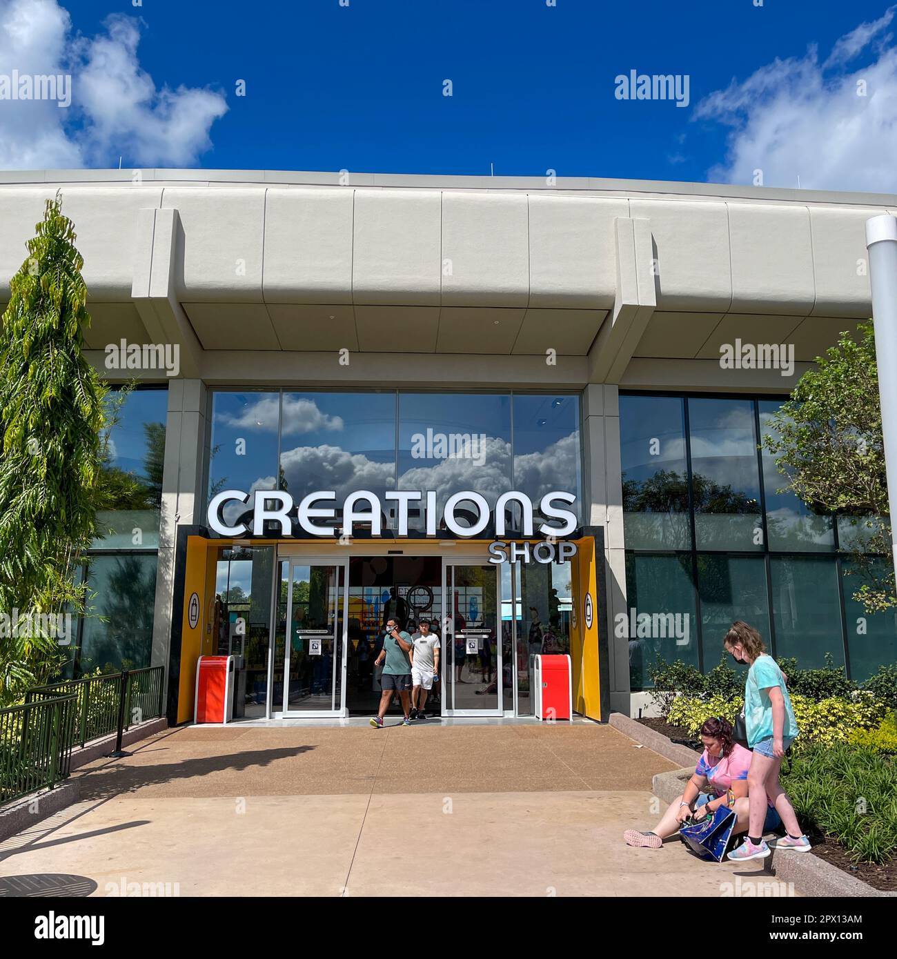 Orlando, FL USA- October 9, 2021: The Creations store exterior at EPCOT ...