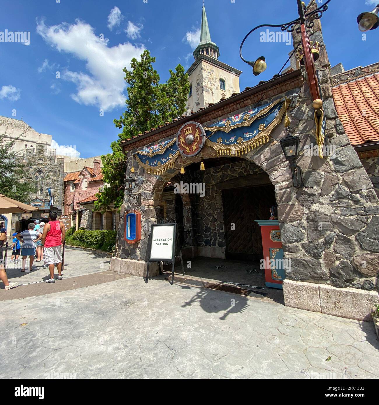 Orlando, FL USA- August 3, 2020: The Frozen ride at the Norway ...
