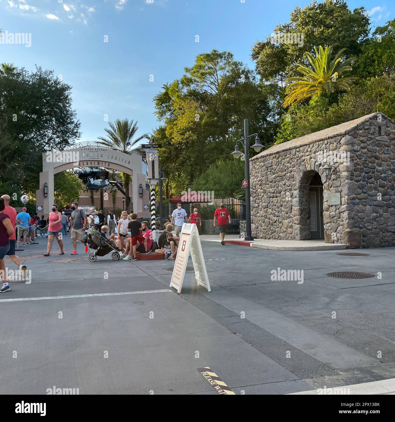 Orlando, FL USA- Nvember 28, 2020: The entrance to the Rockin Roller ...