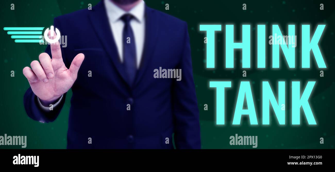 Inspiration showing sign Think Tank, Word Written on Thinking of ...