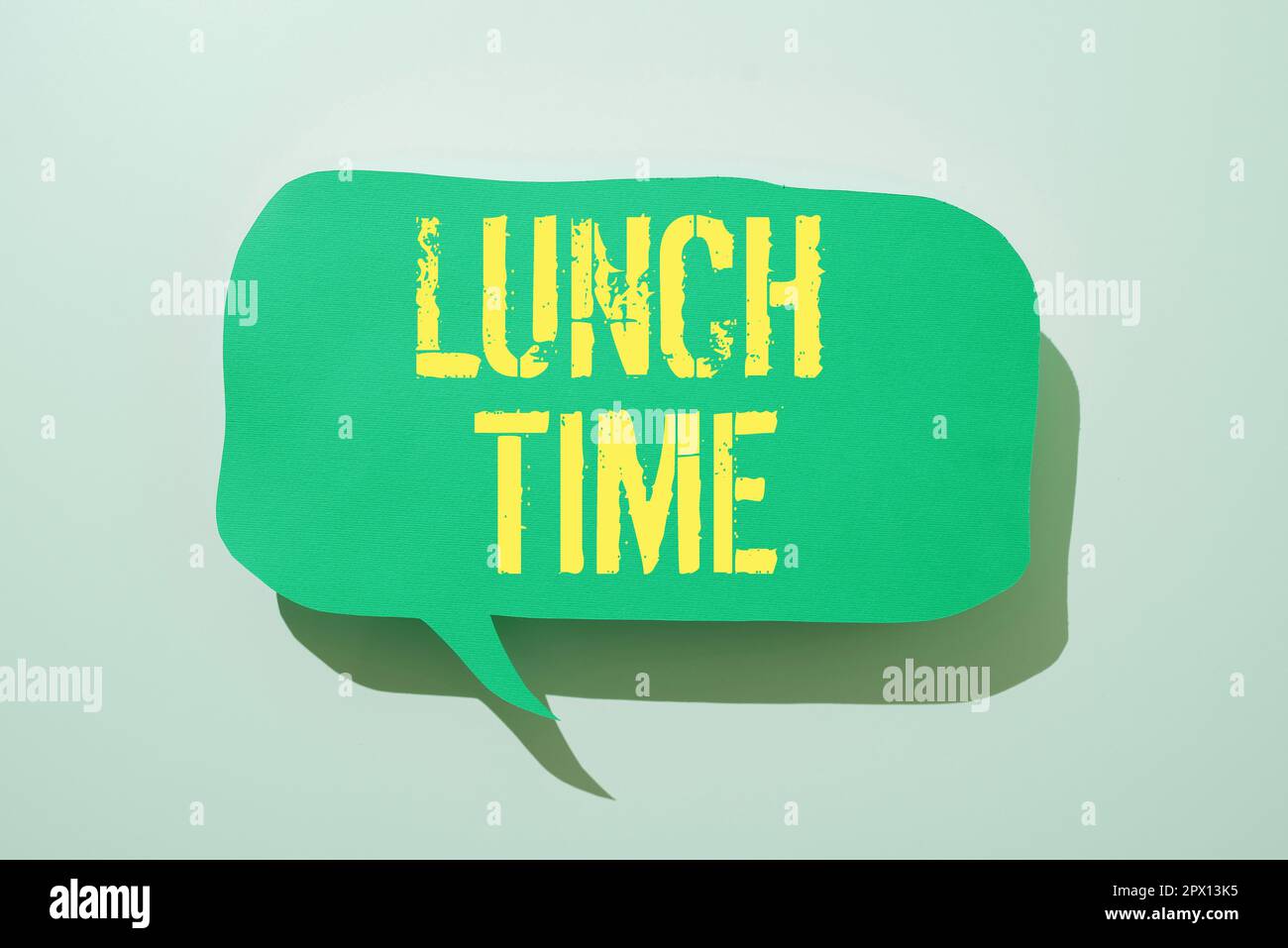 Hand writing sign Lunch Time, Business approach Meal in the middle of ...