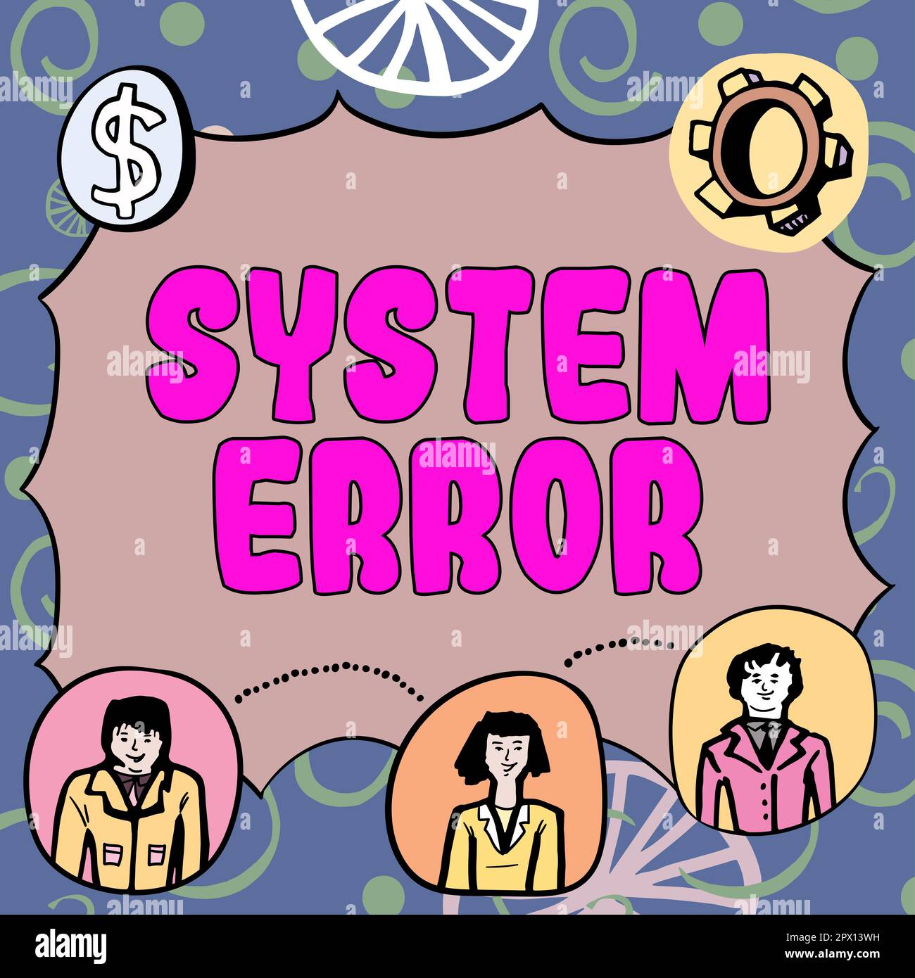 Sign displaying System Error, Conceptual photo Technological failure ...