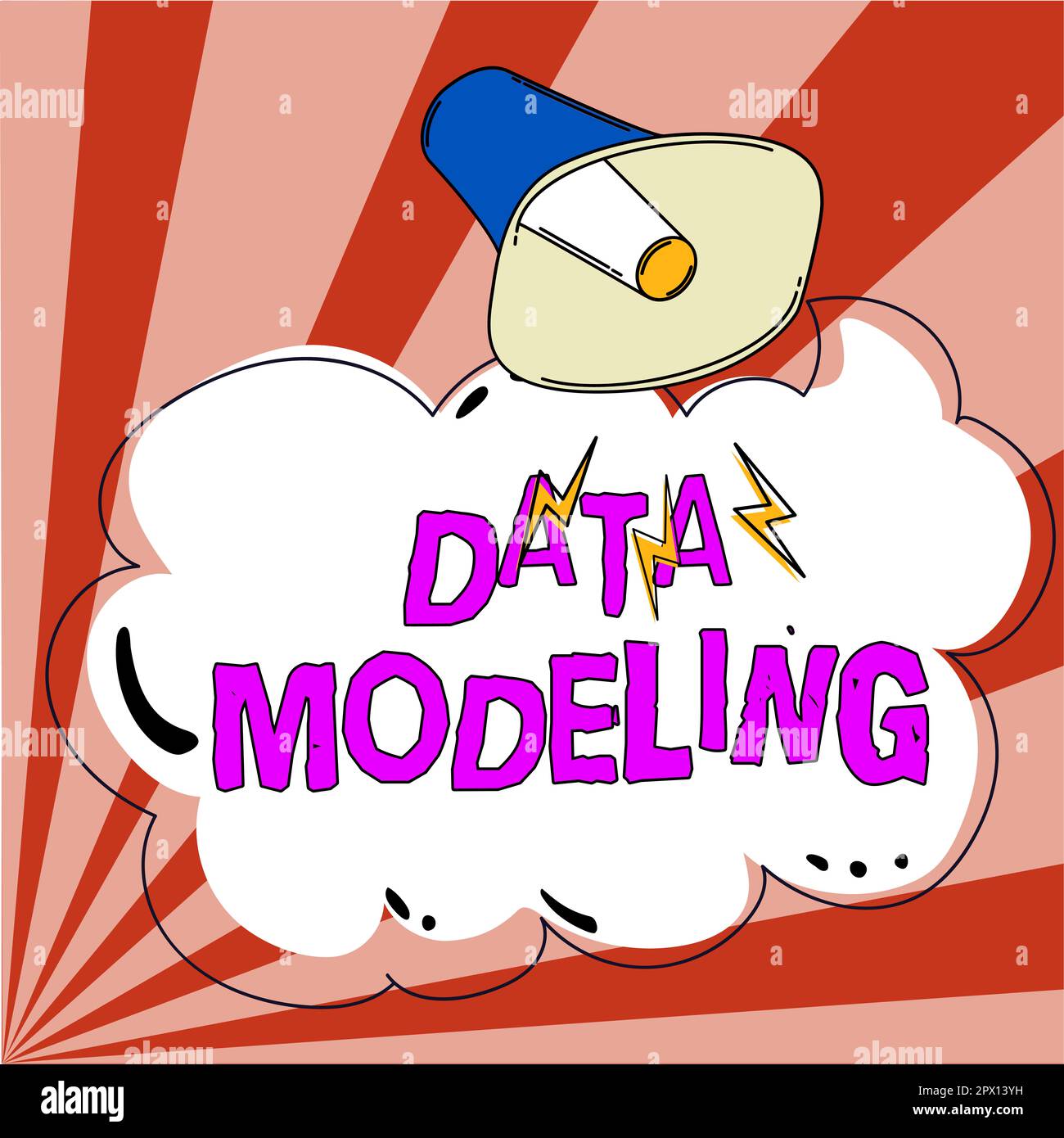Inspiration showing sign Data Modeling, Word Written on process of transferring data between ...