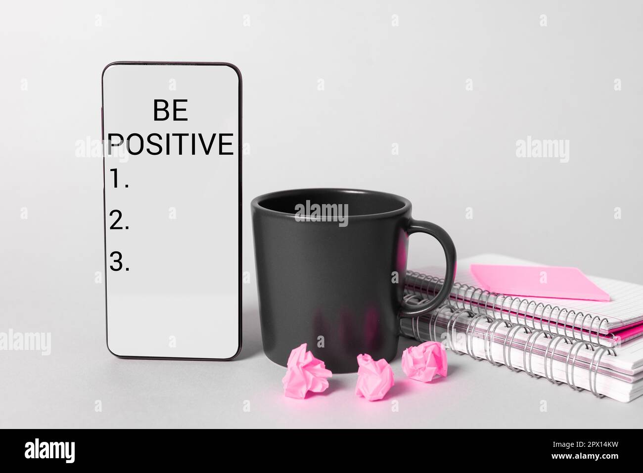 Conceptual display Be Positive, Business overview giving cause for hope ...