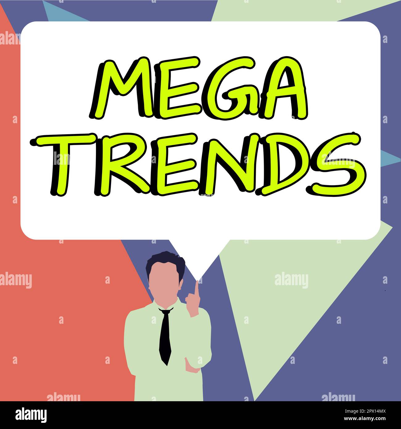 Text showing inspiration Mega Trends, Internet Concept powerful ...