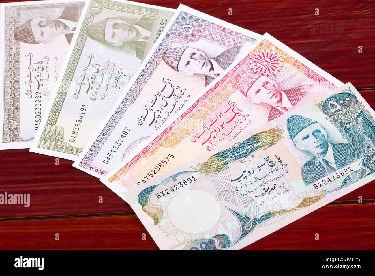 Old Pakistani money - rupee a business background Stock Photo - Alamy