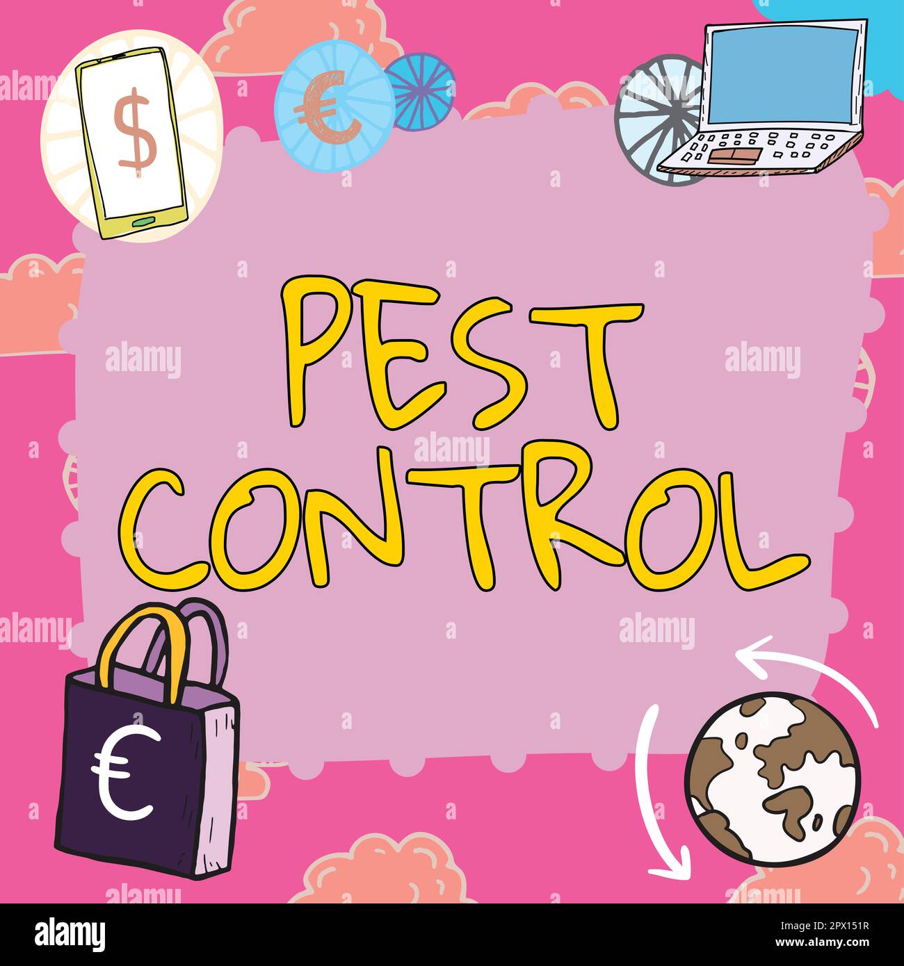 Conceptual caption Pest Control, Business approach Killing destructive ...