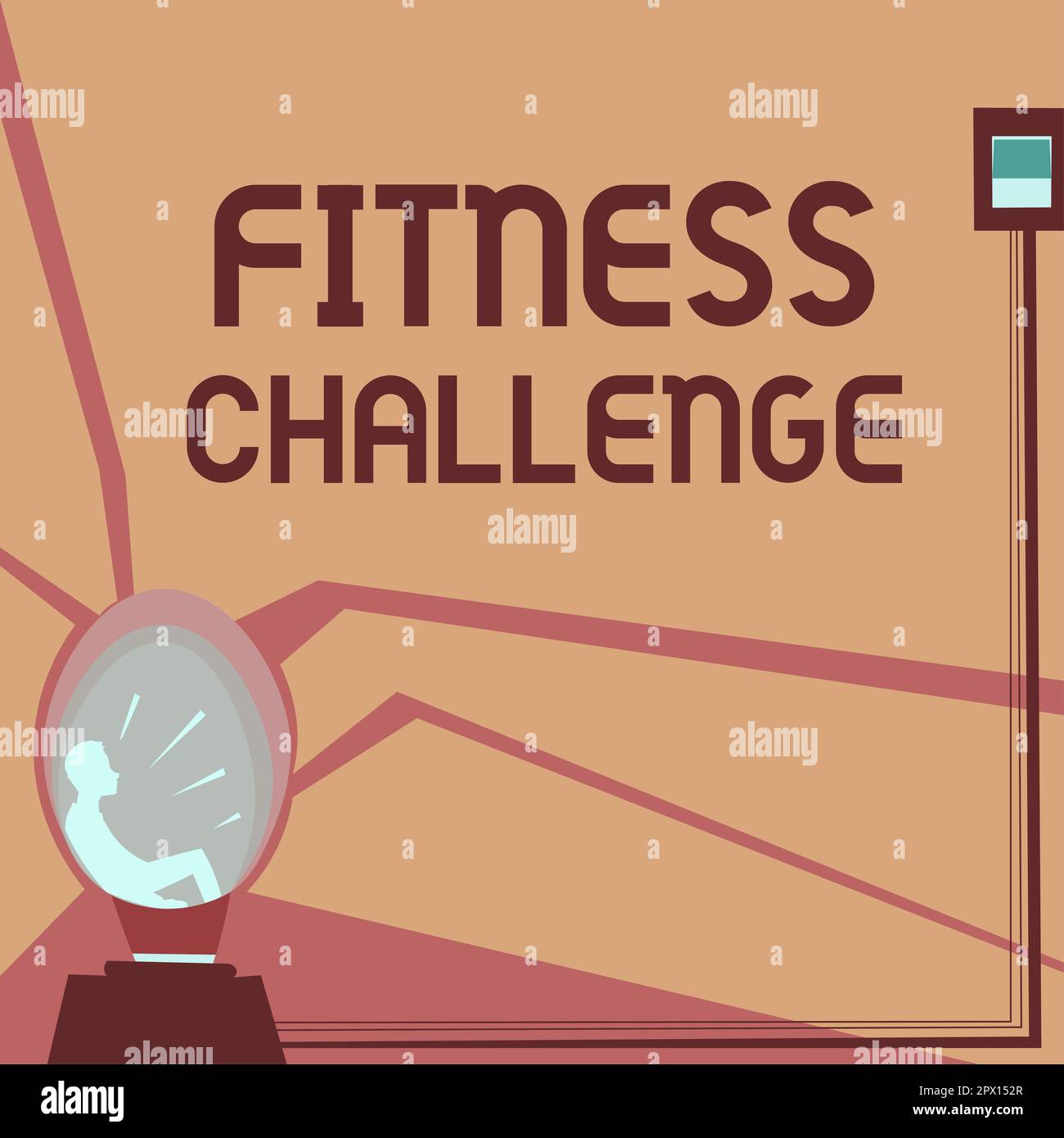 Text sign showing Fitness Challenge, Business approach condition of ...