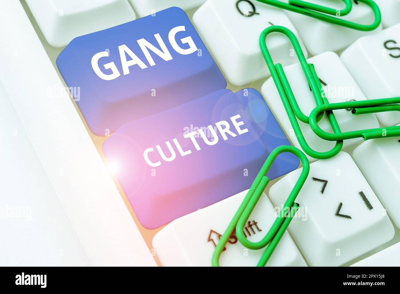 Conceptual caption Gang Culture, Word Written on particular ...