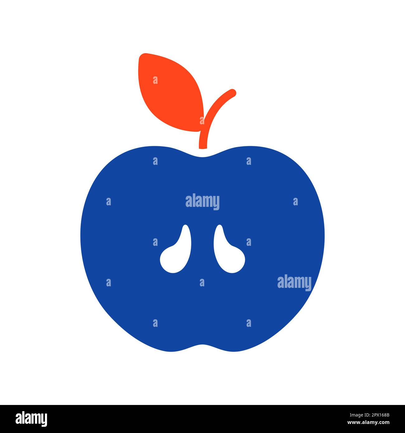 Apple vector glyph icon. Graph symbol for food and drinks web site ...