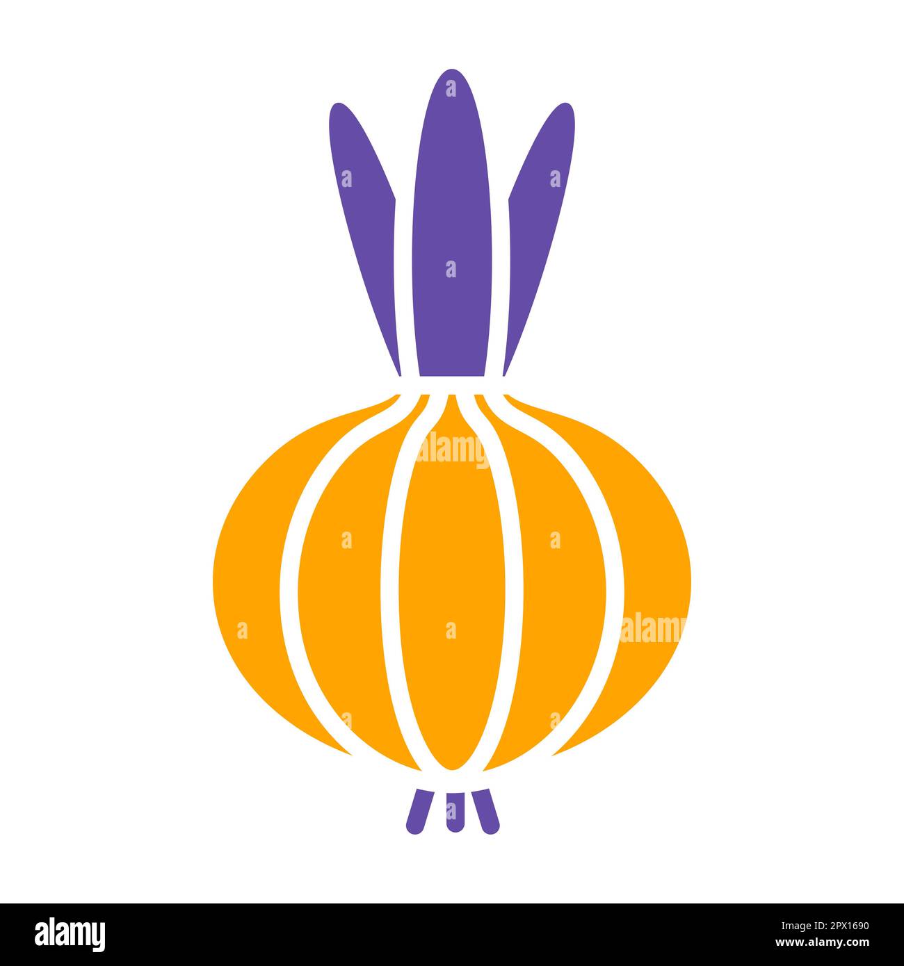 Onion isolated design vector glyph icon. Vegetable sign. Graph symbol ...
