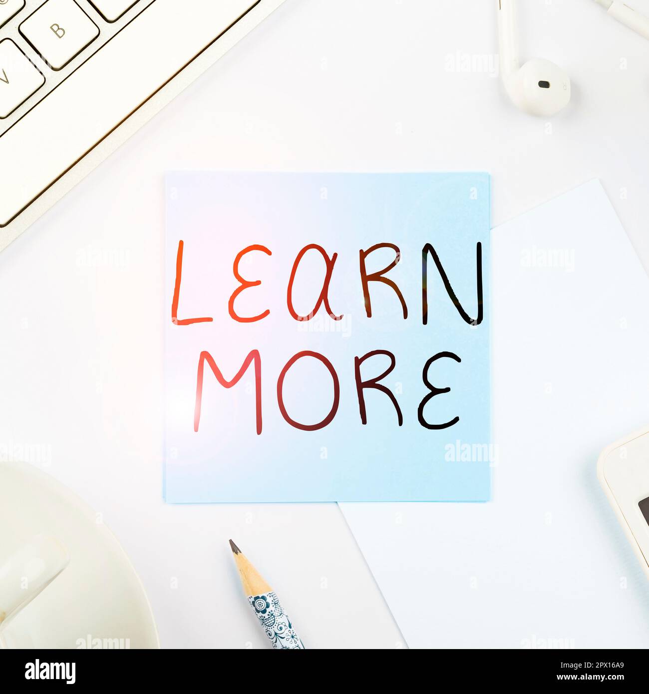 Inspiration showing sign Learn More, Word for Deepen knowledge of the ...