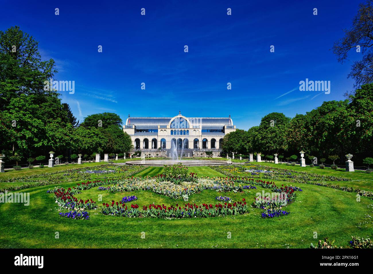 the historic festival hall flora in the botanical garden cologne in ...