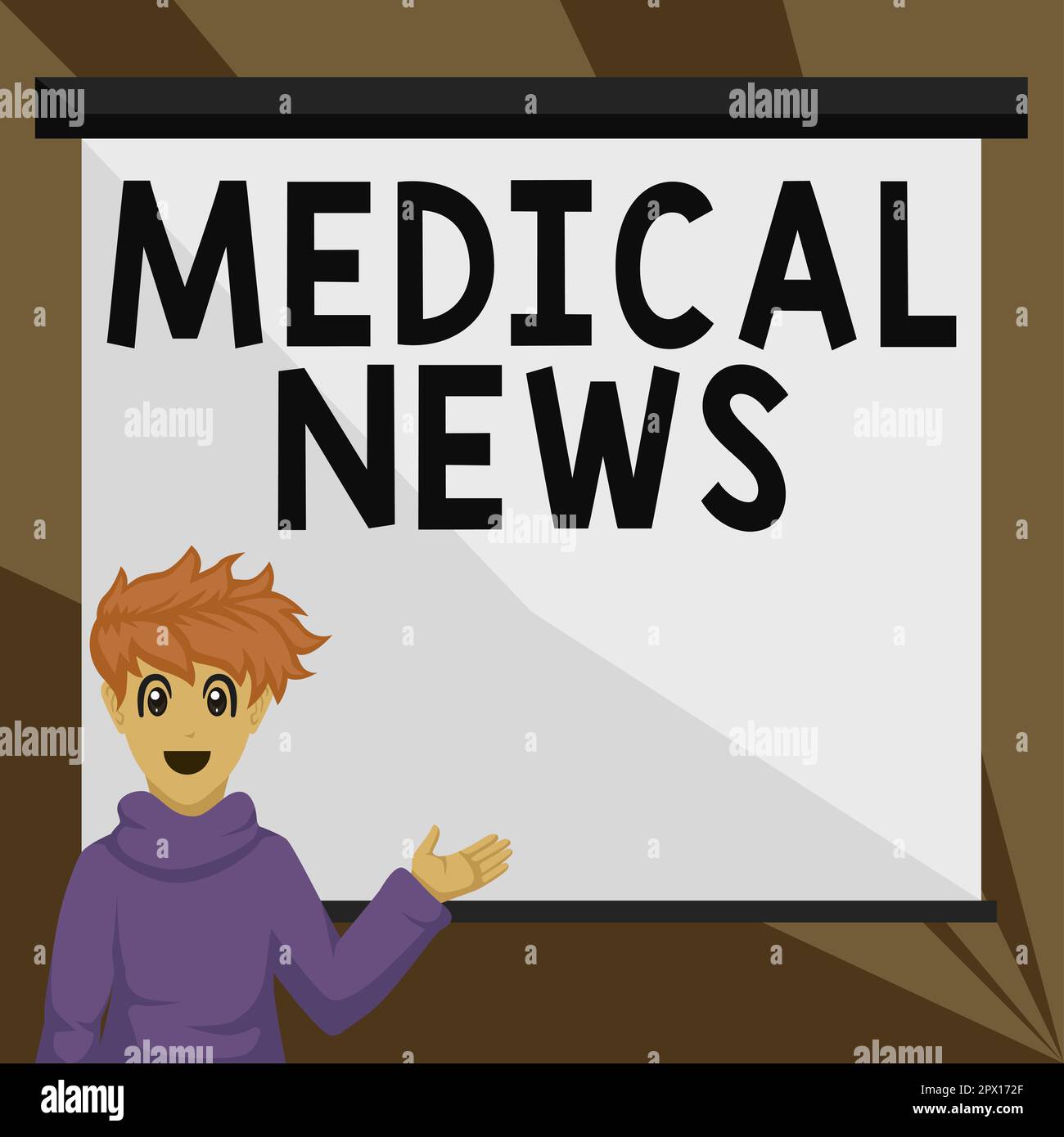 Writing displaying text Medical News, Business approach report or ...