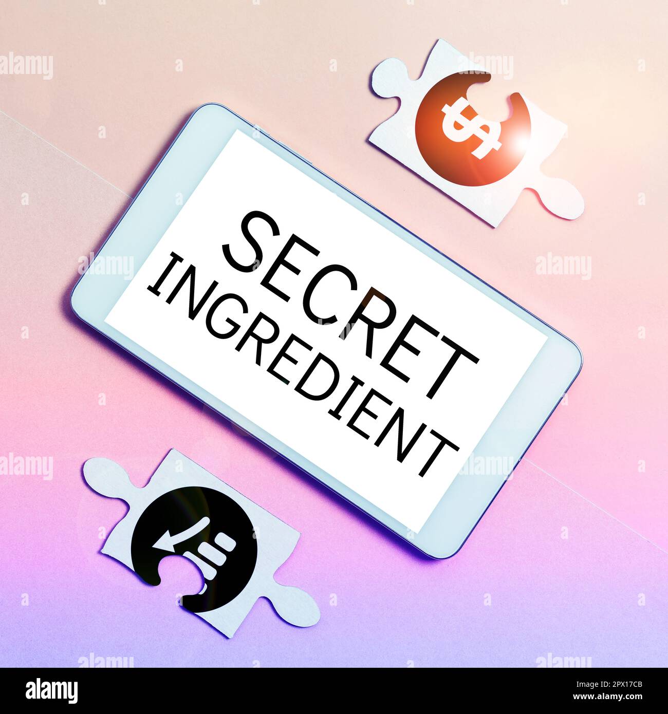 Writing displaying text Secret Ingredient, Internet Concept special ...