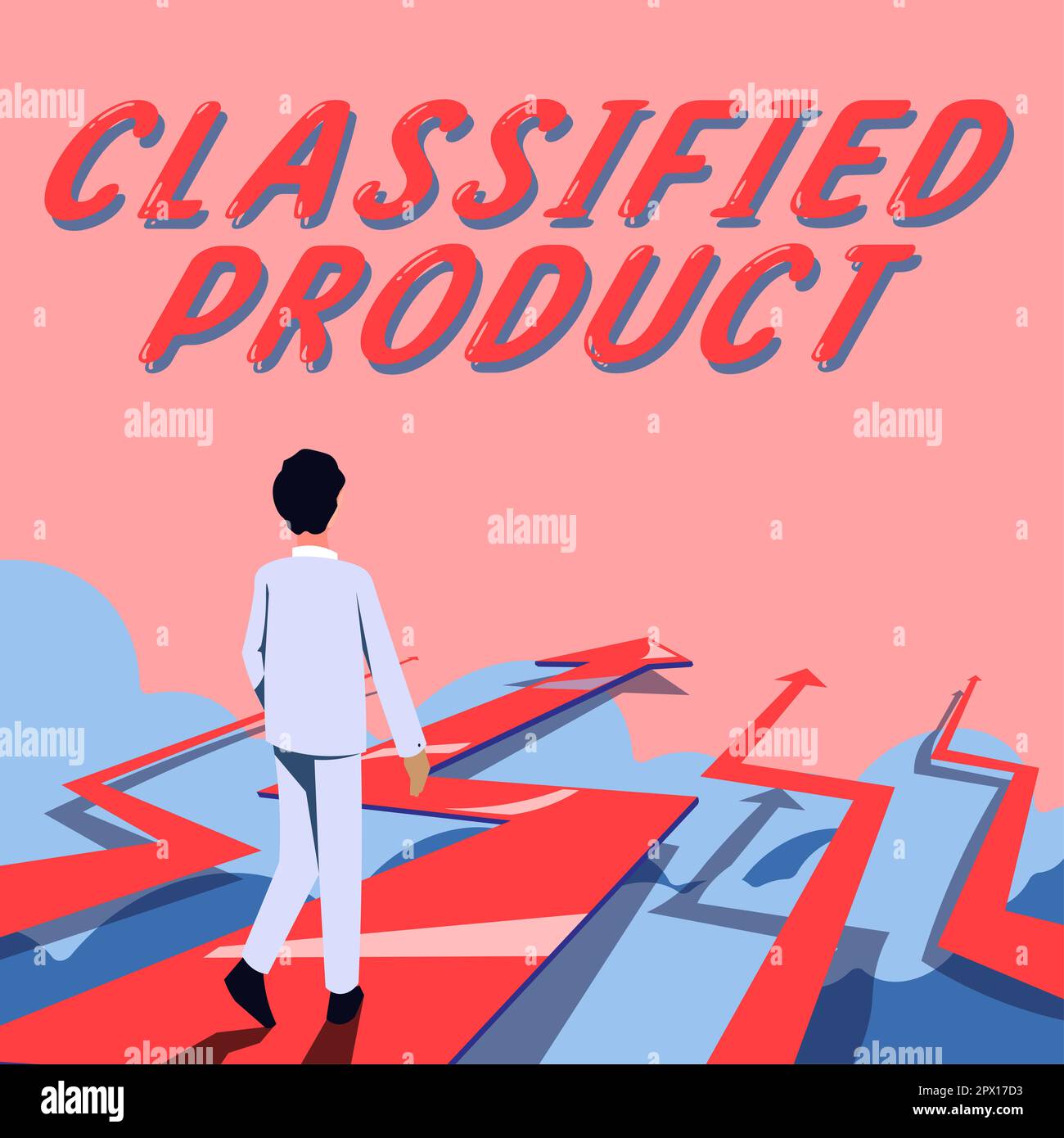 Text caption presenting Classified Product, Conceptual photo Sensitive ...