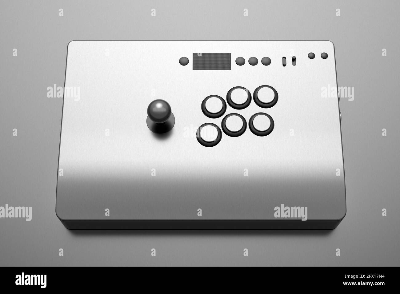 Vintage arcade stick with joystick and tournament-grade buttons with ...