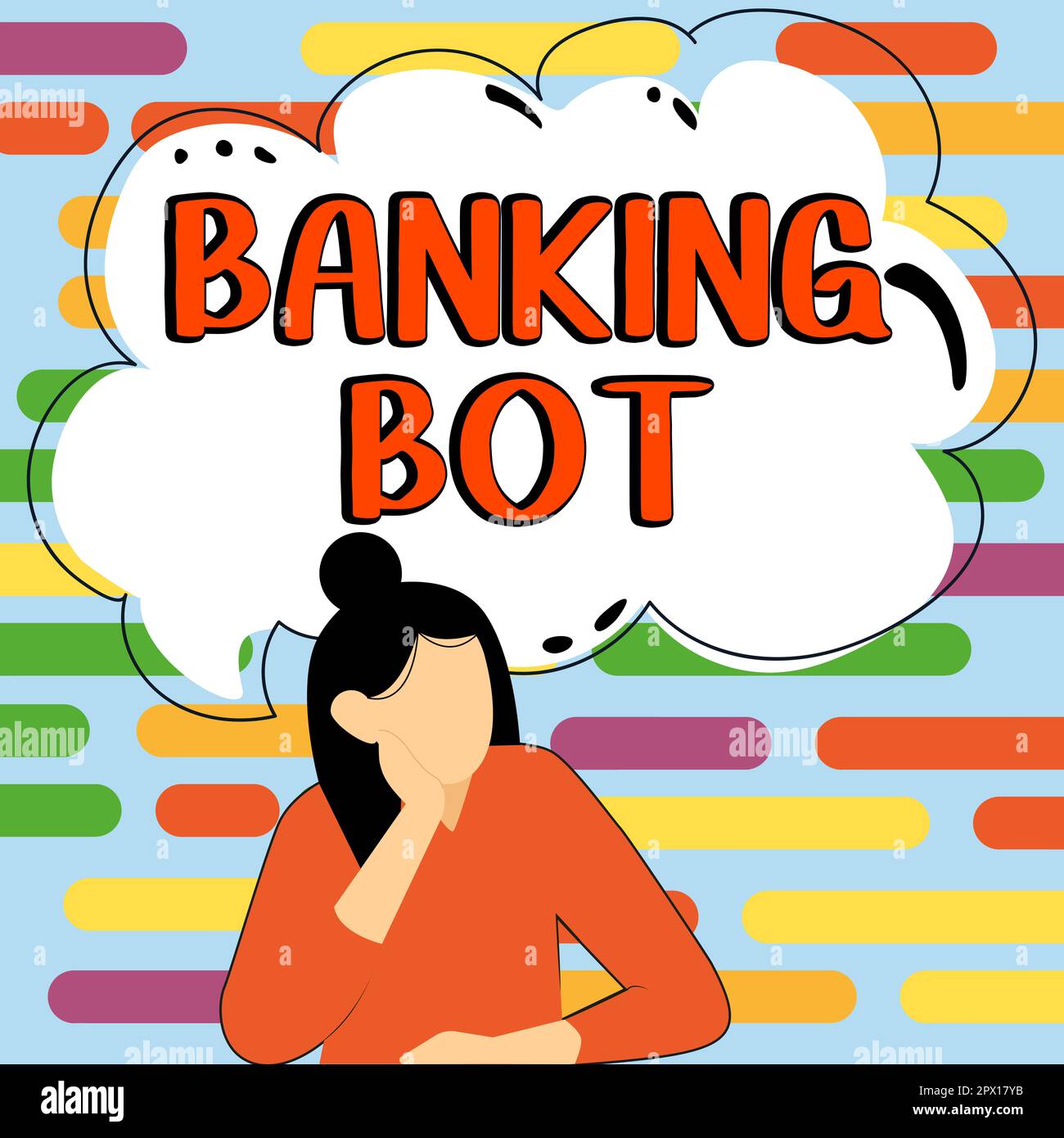 Conceptual display Banking Bot, Internet Concept application that runs ...