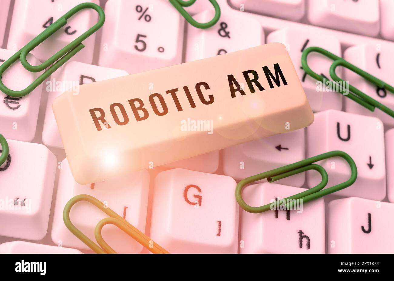 Text showing inspiration Robotic Arm, Word Written on programmable ...