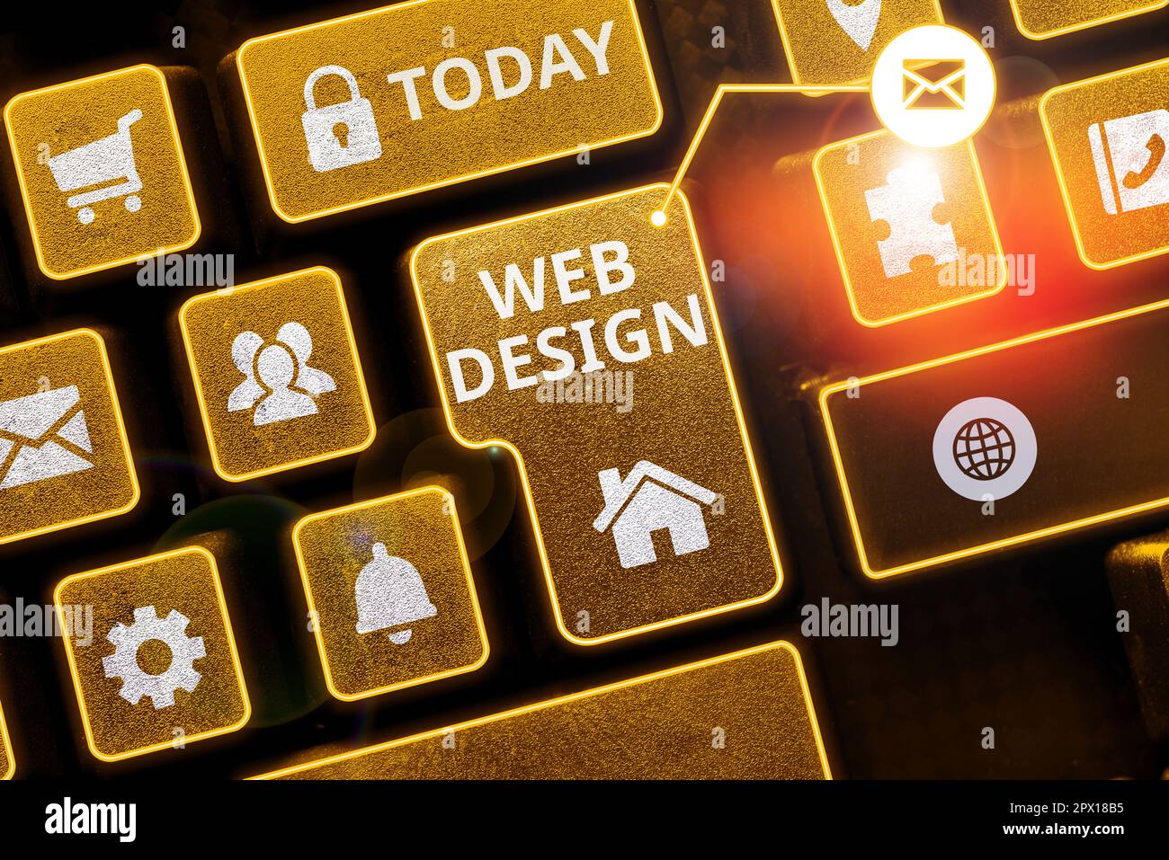 Handwriting text Web Design, Business concept who is responsible of ...