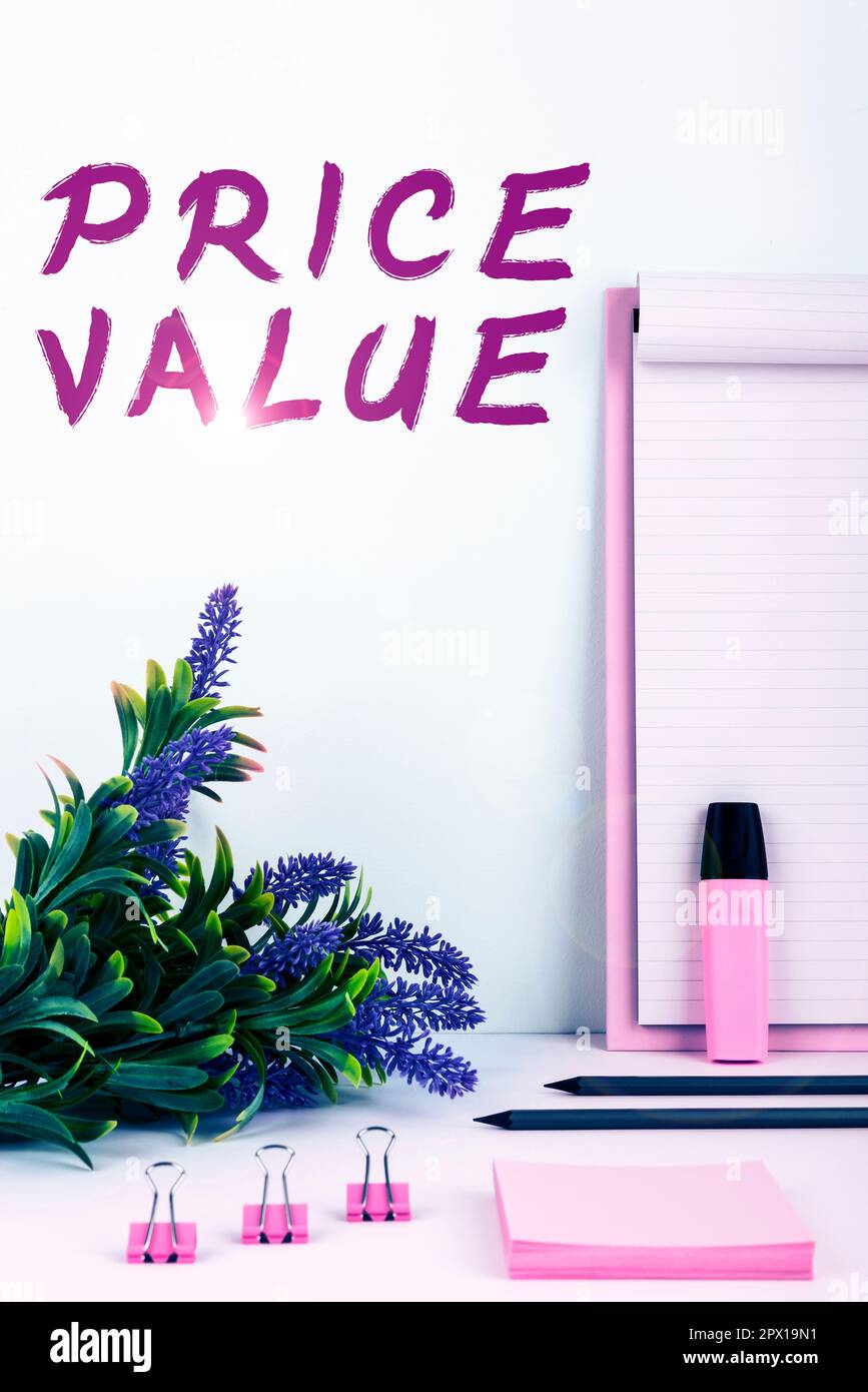 Inspiration showing sign Price Value, Business approach strategy which ...
