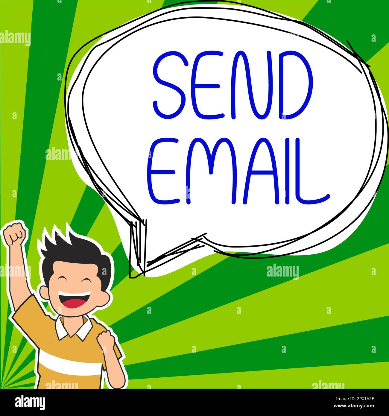 Hand writing sign Send Email, Business showcase the system for using ...