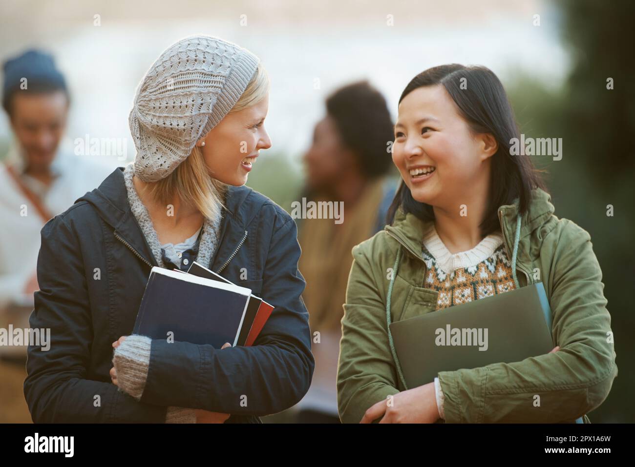 College life. a college students between classes on the campus grounds Stock Photo - Alamy