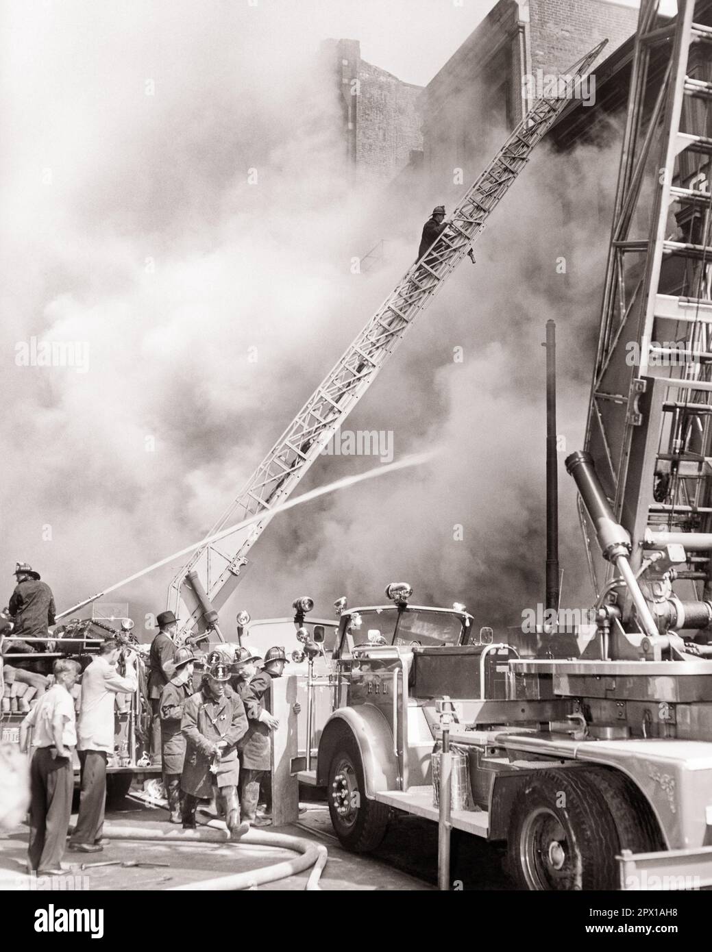 Vintage fire ladder hi-res stock photography and images - Alamy