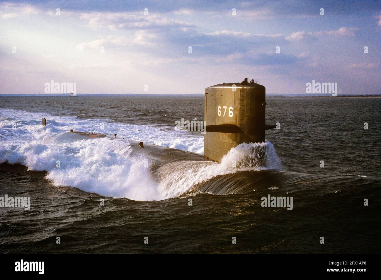 1970s UNITED STATES NAVY NUCLEAR SUBMARINE USS BILLFISH STURGEON CLASS ...