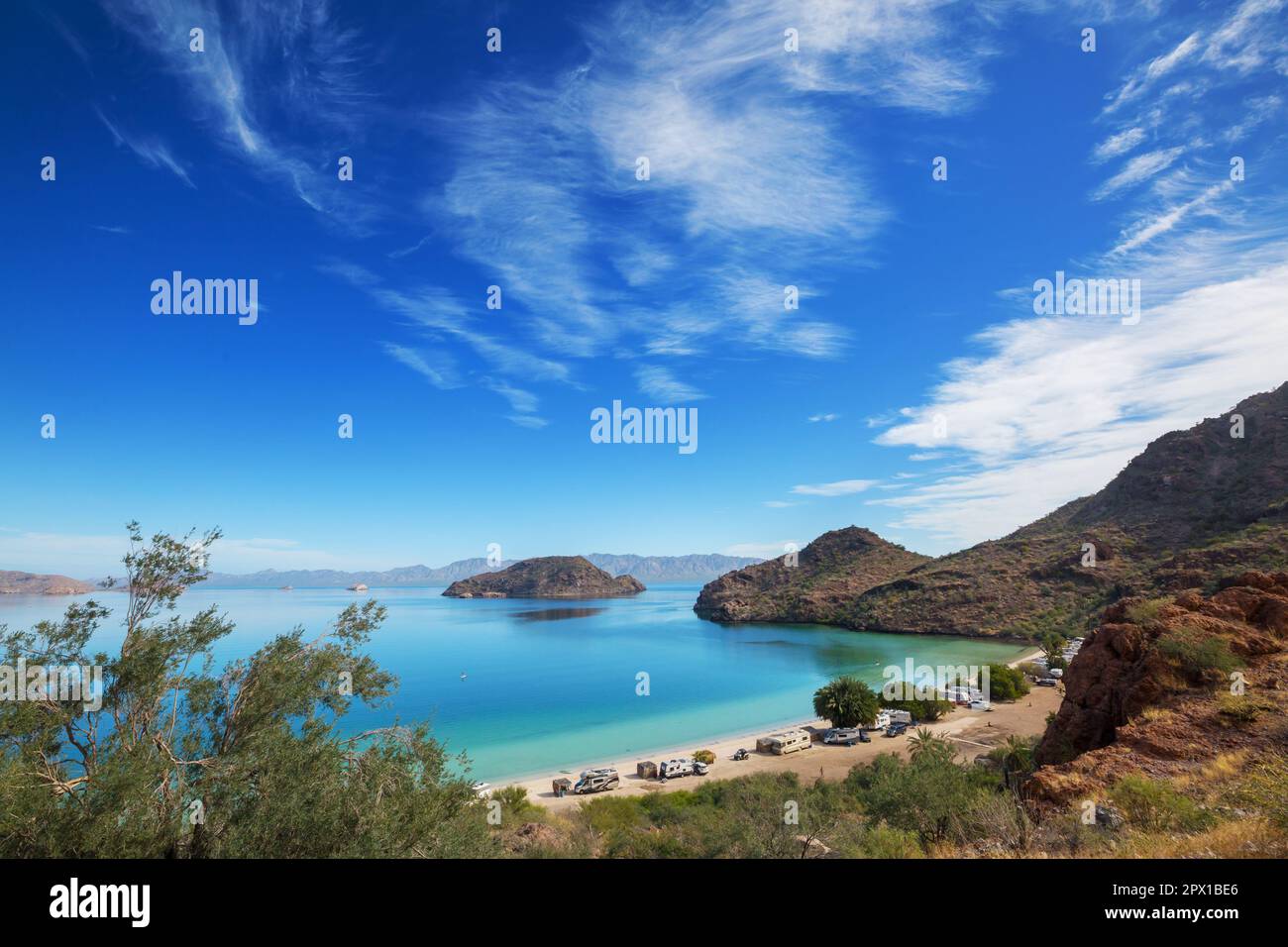 Beautuful landscapes in Baja California, Mexico. Travel background ...