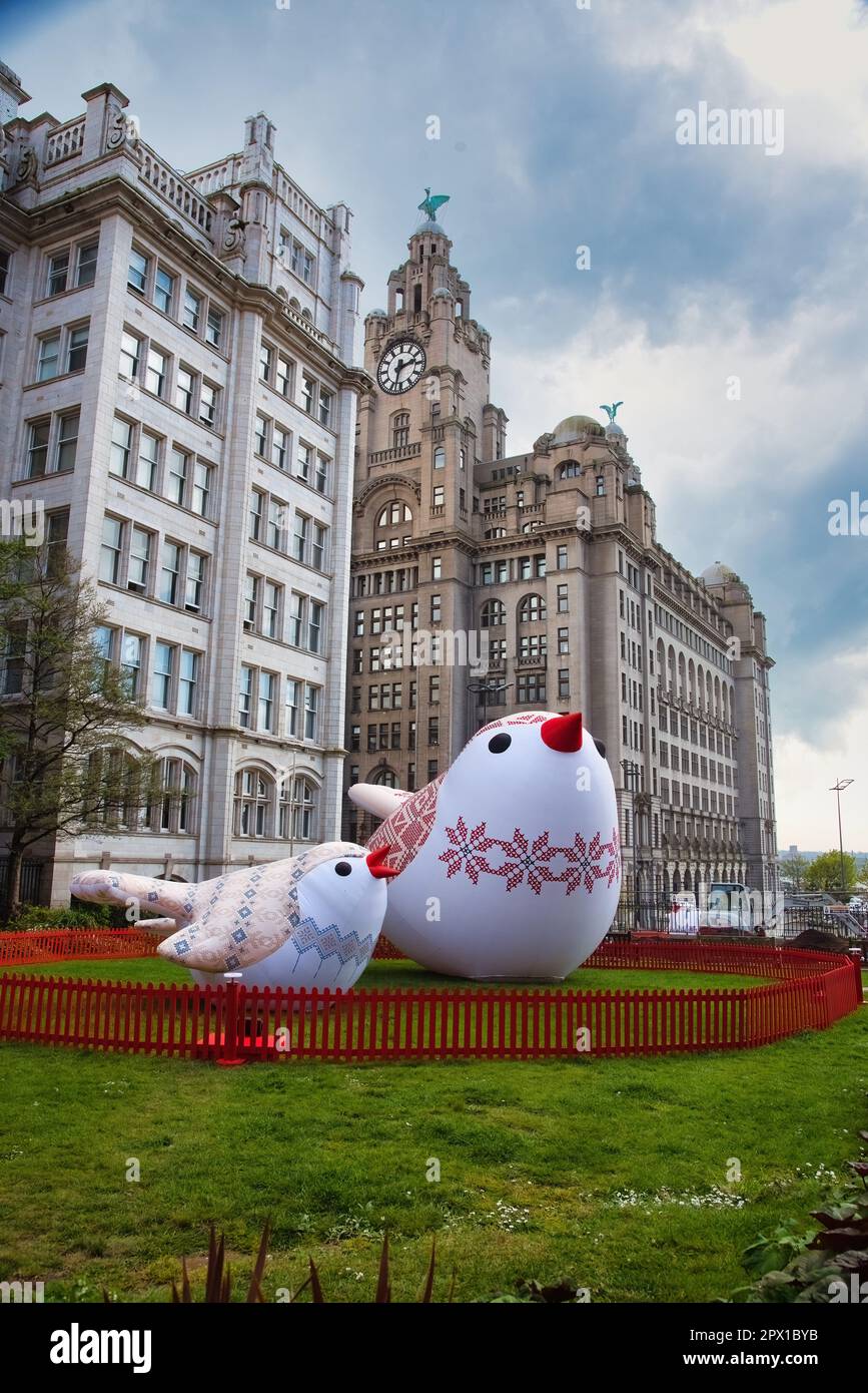 Liverpool, Merseyside, UK. 29th Apr, 2023. Two of the twelve ...