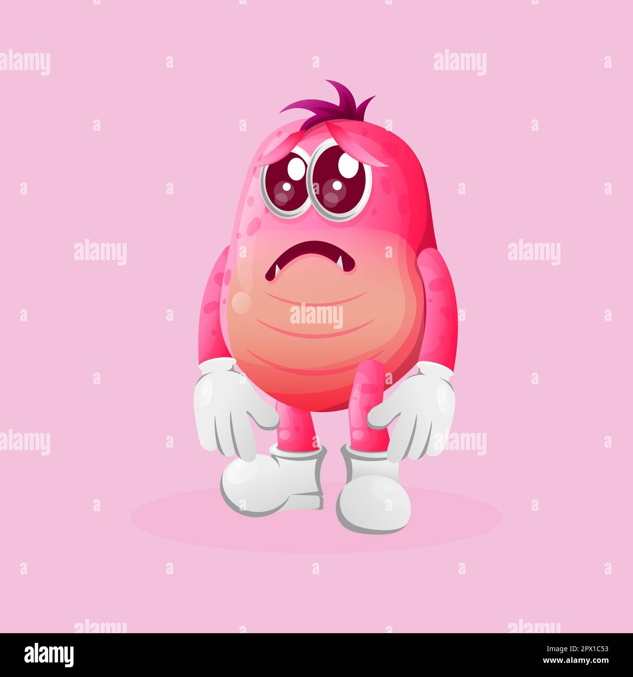 Sad monster Stock Vector Images - Alamy