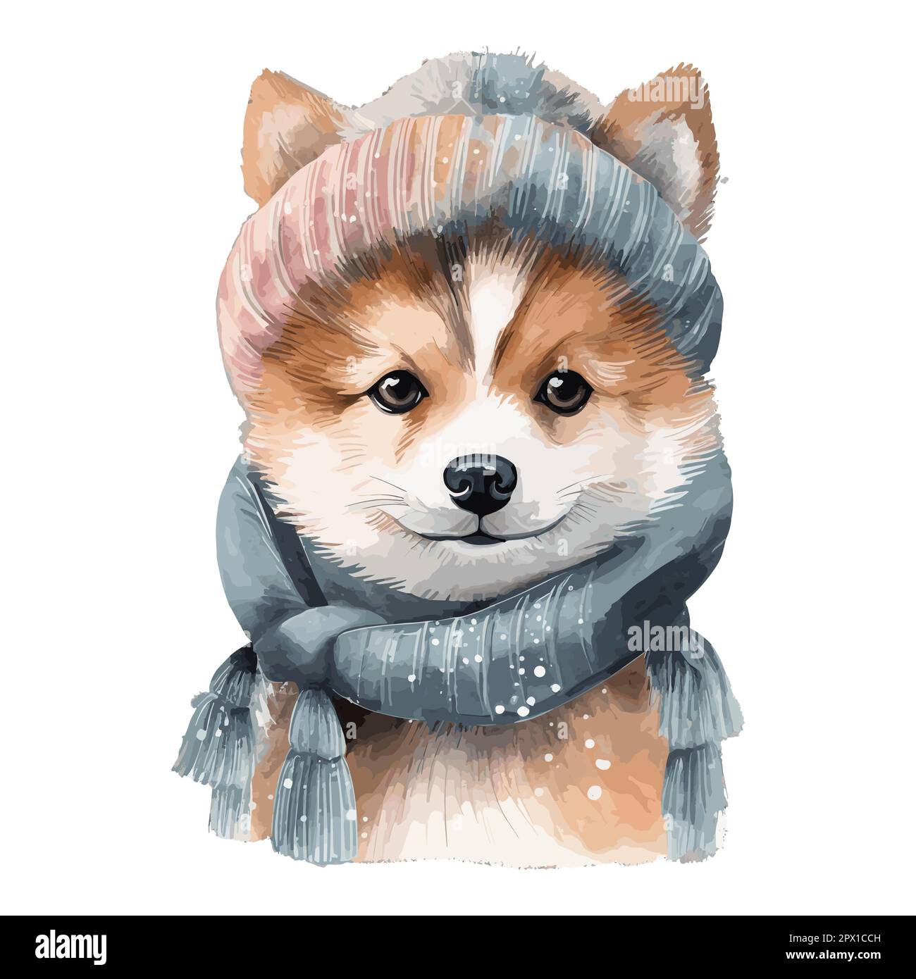 Cute pomsky Stock Vector Images - Alamy