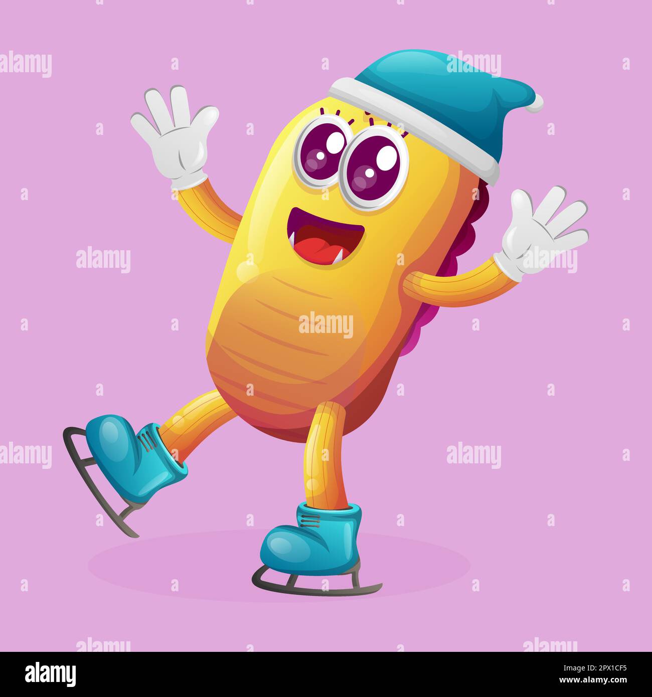 Cute yellow monster ice hi-res stock photography and images - Alamy
