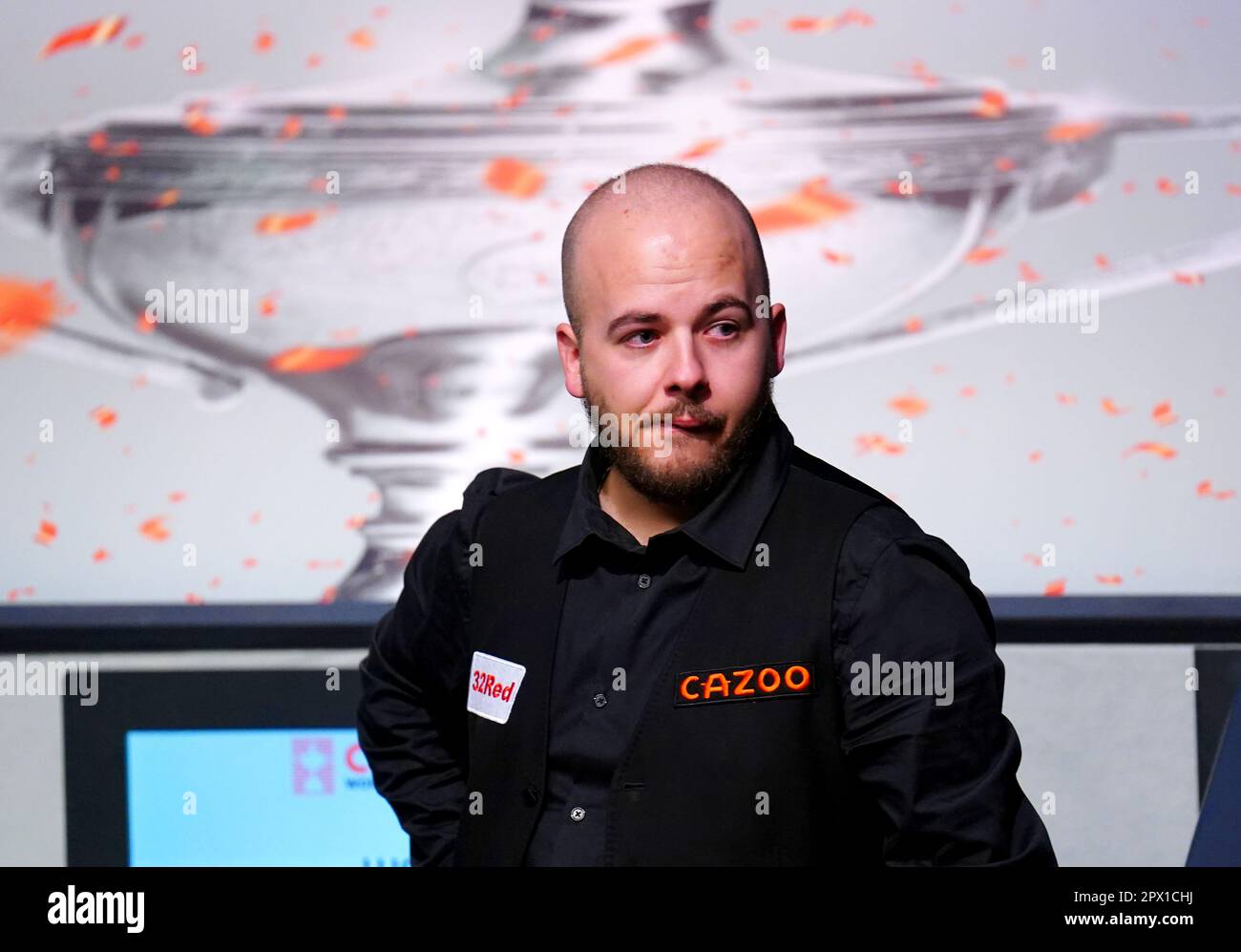 Luca Brecel reacts after beating Mark Selby to win the final on day ...