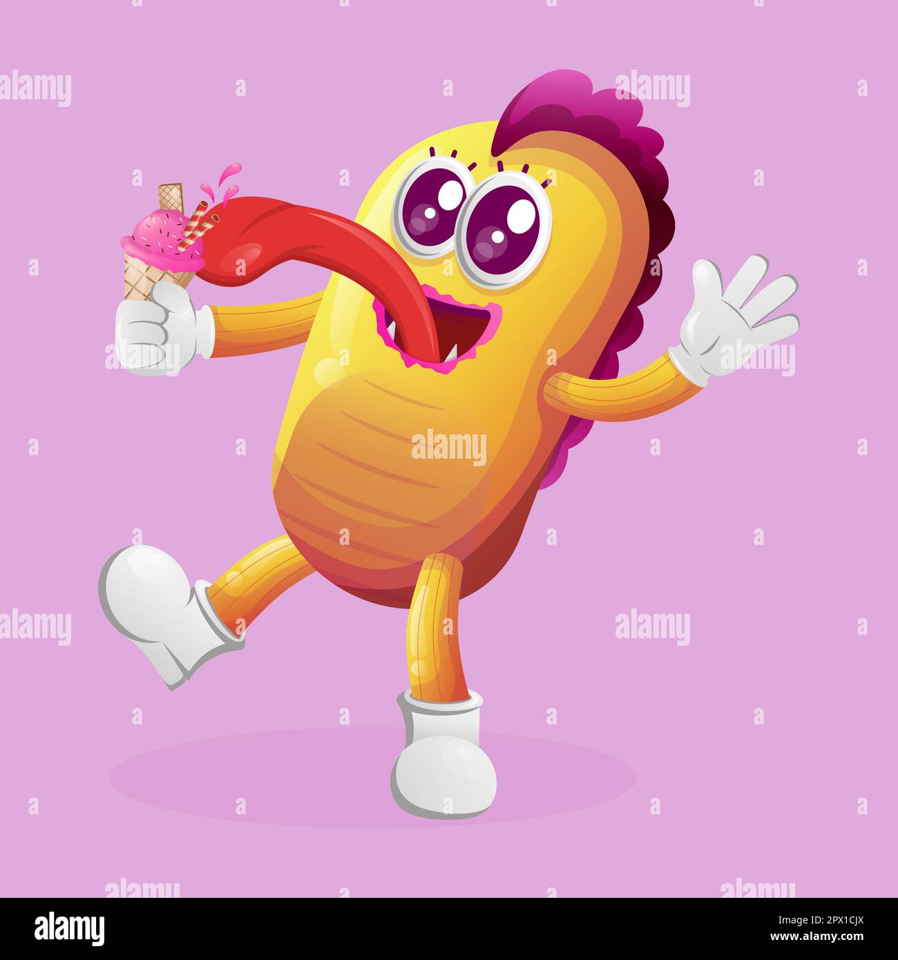 Cartoon character ice cream sign hi-res stock photography and images ...