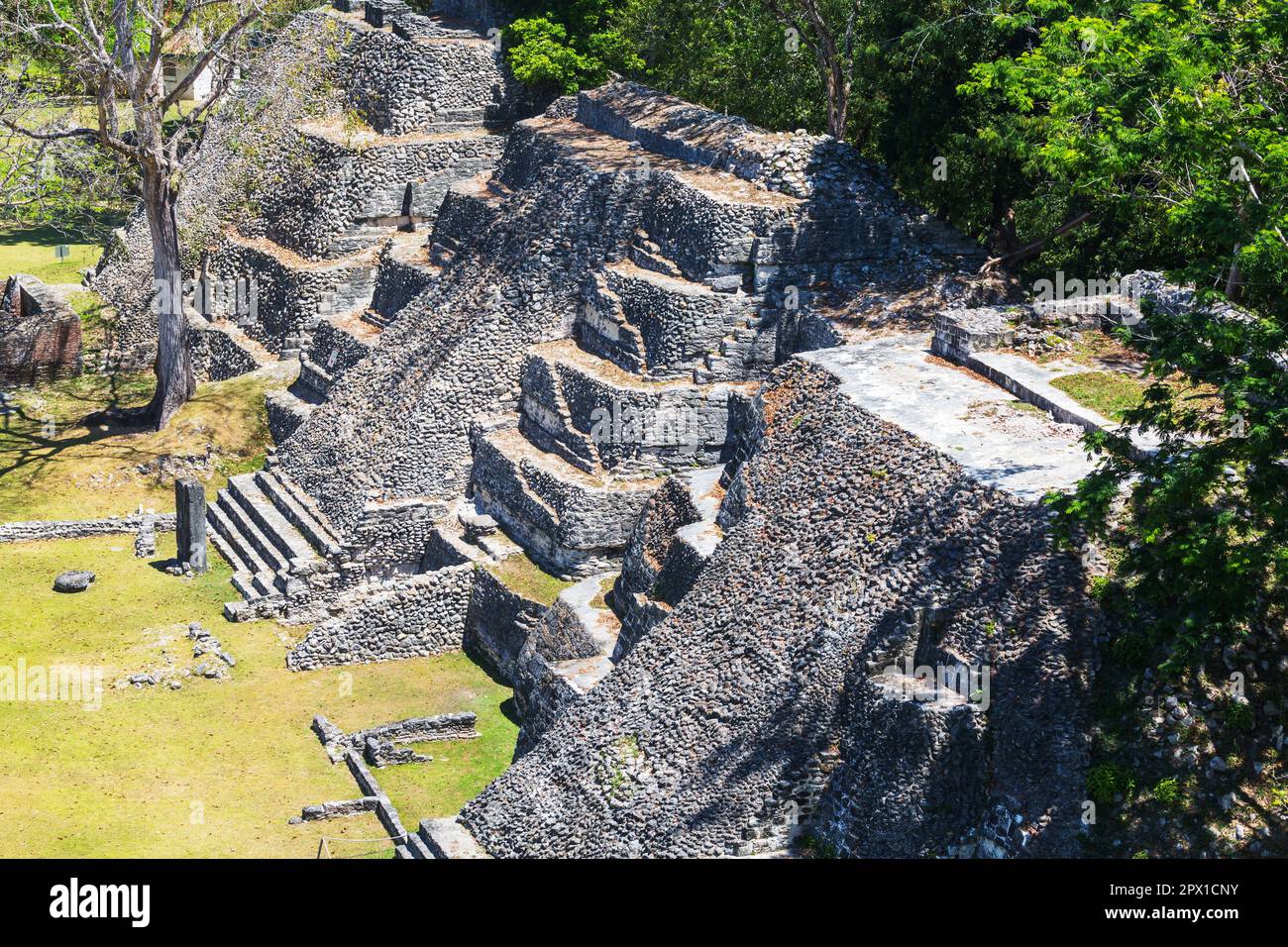 Xunantunich Maya ruins in Belize Stock Photo - Alamy