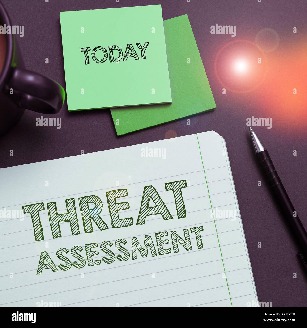 Handwriting text Threat Assessment, Business overview determining the ...