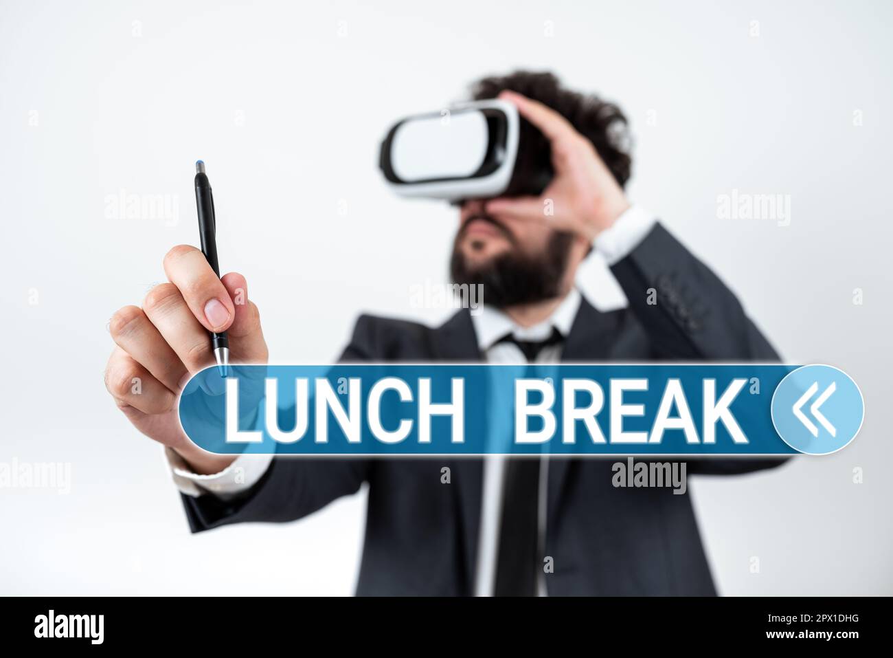 Inspiration showing sign Lunch Break, Business approach time when a ...