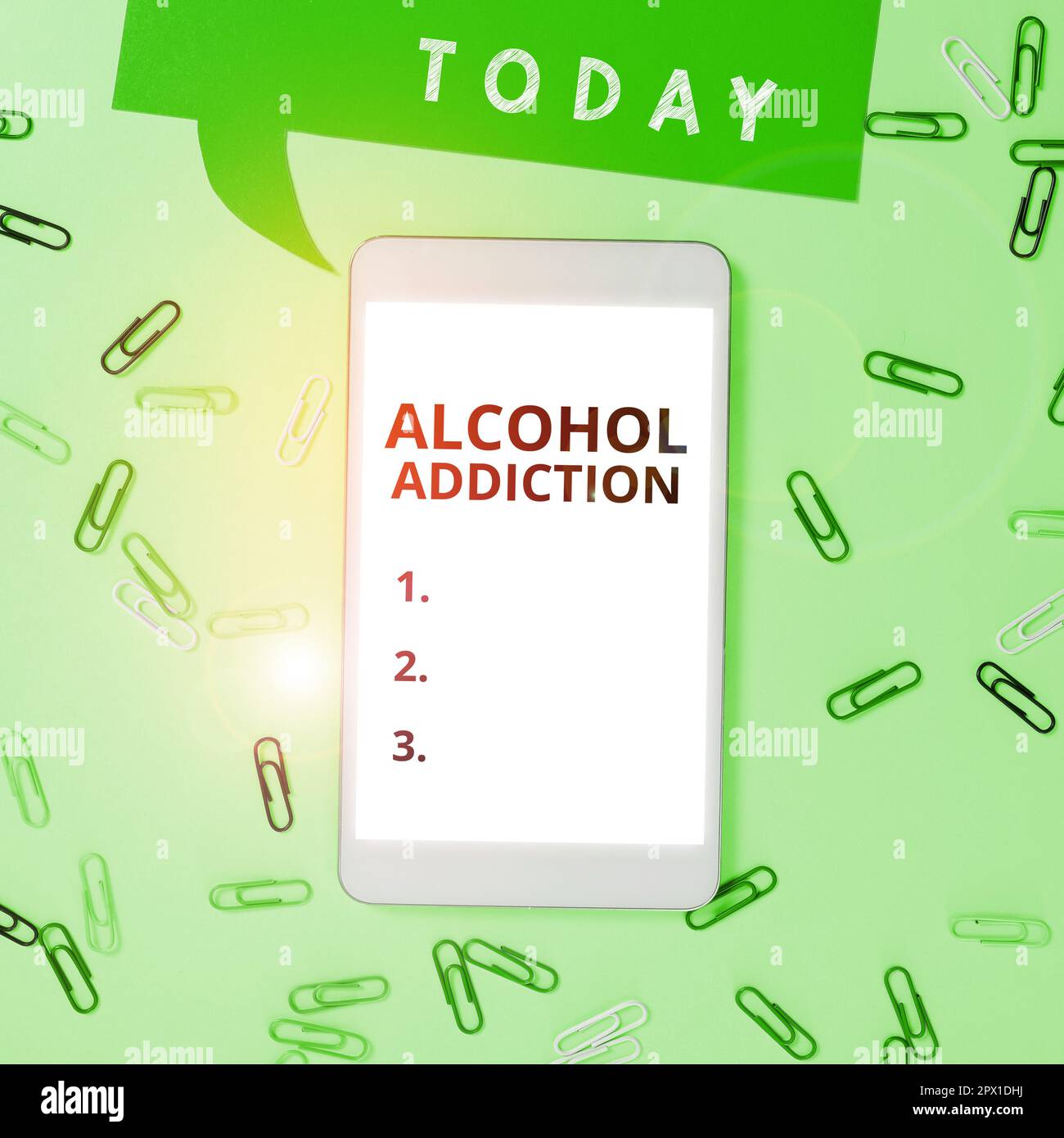 Handwriting text Alcohol Addiction, Business idea characterized by ...