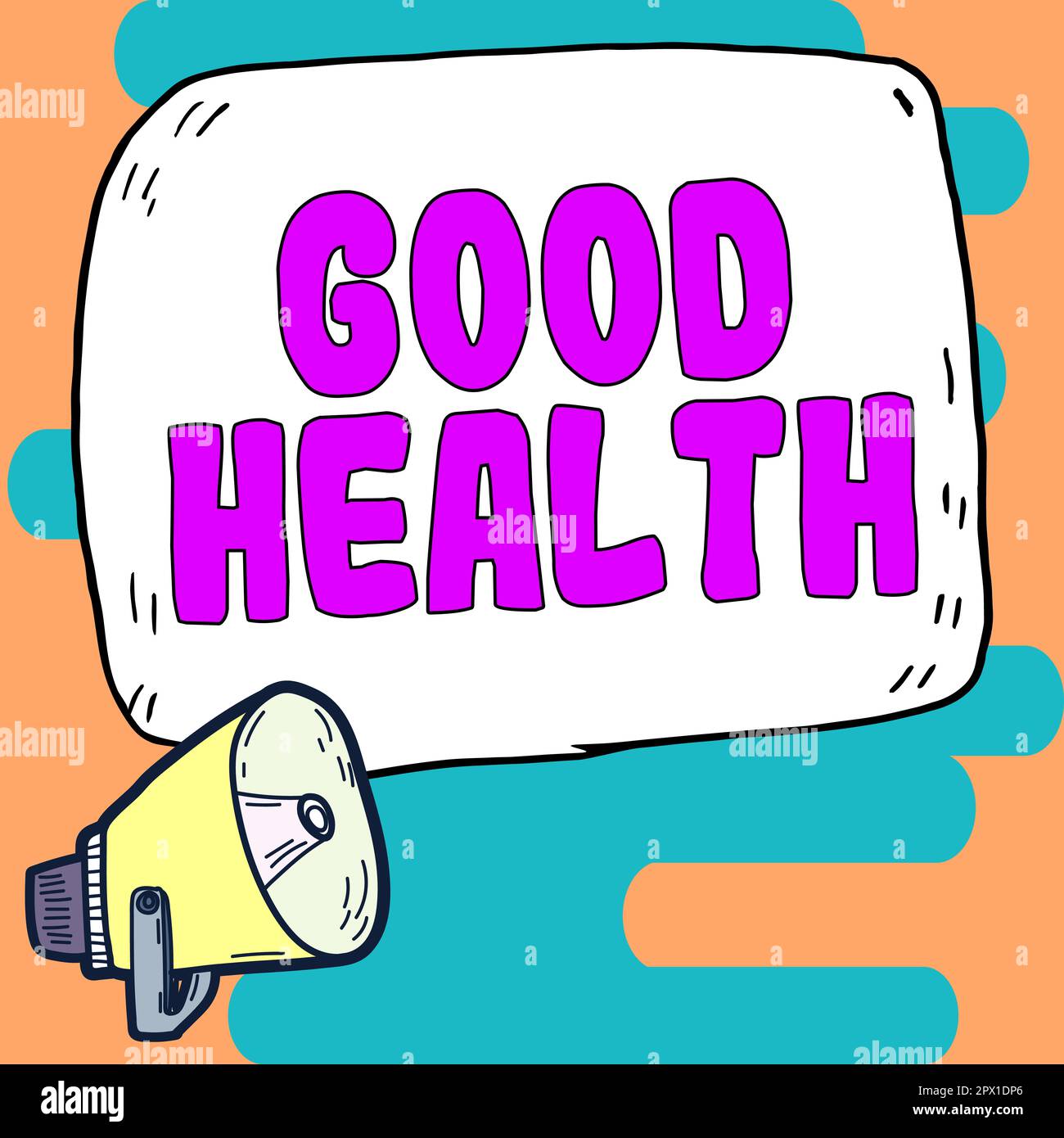 Hand writing sign Good Health, Concept meaning state of being vigorous ...