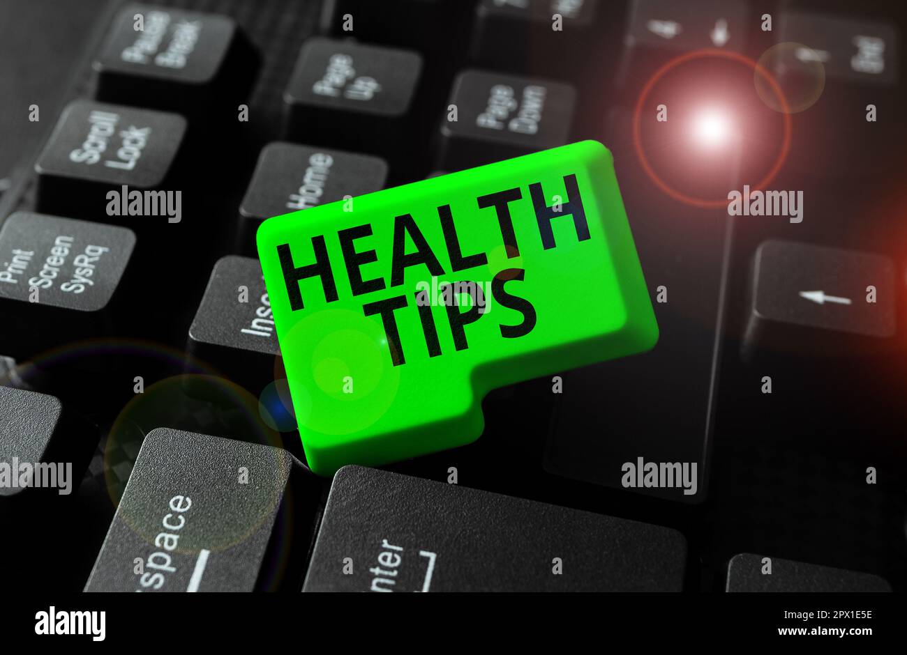 Sign displaying Health Tips, Business showcase state of complete ...