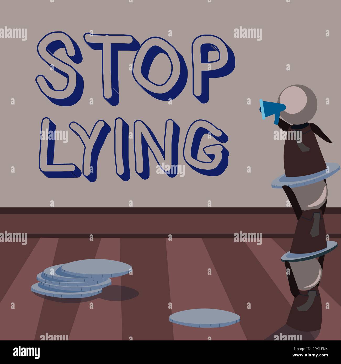 Conceptual display Stop Lying, Word Written on put an end on chronic ...