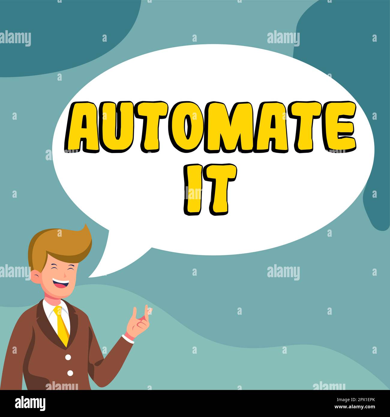 Conceptual caption Automate It, Internet Concept convert process or ...
